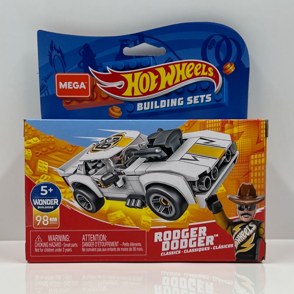 Pre-owned MEGA HOT WHEELS RODGER DODGER BUILDING SET 98 PIECES - Own4Less